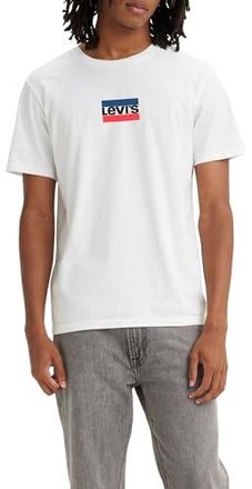 Levi's Homme Graphic Crewneck Tee, Mini Sportswear Logo White+, M