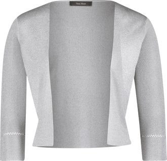Vera Mont Damen Strickbolero ohne Verschluss Grau/Silber,S