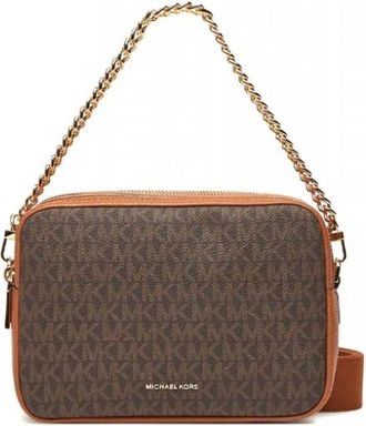 Michael Kors Femme, Sacs, Brun, Taille: ONE Size Bryant Medium Signature Logo Camera Sac Bandouli&egrave;re