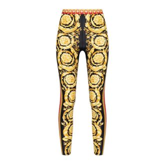 Versace Femme, Pantalons, Multicolore, Taille: 36 FR Leggings avec impression Barocco