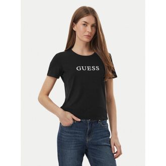 Guess T-Shirt O5RI01 KBBU1 Schwarz Slim Fit