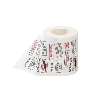 Talking Tables ENT-TOILETPAPER Christmas Entertainment Weihnachtliches Klopapier, mehrfarbig