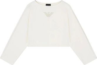 Emporio Armani Femme, Sweatshirts et sweats &agrave; capuche, Beige, Taille: 38 FR SweaT-shirts