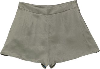 Emporio Armani High-Waisted Shorts - Sage Green