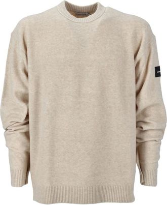 Calvin Klein Homme, Pulls, Beige, Taille: M T-shirt confortable en m&eacute;lange Lycra
