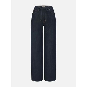 Frame Denim Femme, Jeans, Bleu, Taille: W30 Off Duty Drawstring Bow