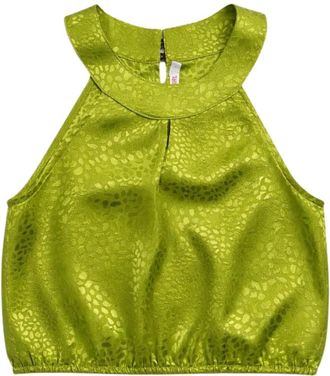 Patrizia Pepe Femme, Tops, Vert, Taille: 40 FR D&eacute;bardeur
