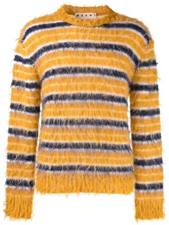 Marni pull &agrave; rayures - Jaune