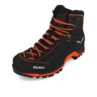 Salewa MS Mountain Trainer Mid Gore-TEX Chaussures de Randonnée Hautes, Asphalt/Fluo Orange, 42 EU
