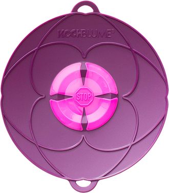 Kochblume Topfdeckel Blumenform XXS, Silikon, Lila, 16,5 cm