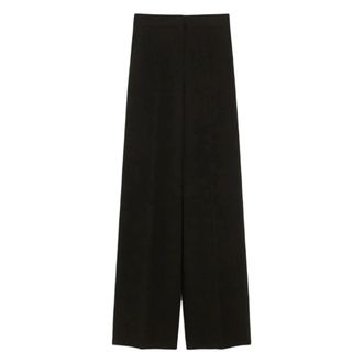 Max Mara Elegante gerade Bein Cady Hose - - Trousers - Damen - Schwarzk - M