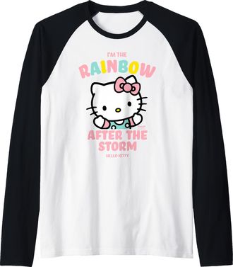 Hello Kitty Rainbow Sweet Cute Fun XOXO Friendship Classic Raglan