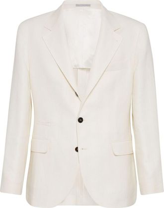 Brunello Cucinelli blazer &agrave; d&eacute;tails de breloques - Tons neutres