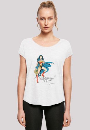 F4NT4STIC T-Shirt DC Comics Wonder Woman Standing Logo Print