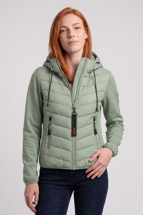 Alife And Kickin Sommerjacke Damen ZeliaAK A &Uuml;bergangsjacke, Jacke Gesteppte Front, verstellbare Kapuze, zwei Rei&szlig;verschlusstaschen