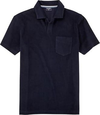Olymp Polo Homme Manches Courtes Effet Décontracté, Uni, Regular Fit, Marine 18, M