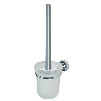 Spirella Atlantic Chrome Frosty White WC B&uuml;rste mit Halterung