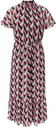 s.Oliver Maxikleid Kleid Maxikleid mit All-over-Print