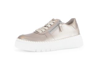Gabor Damen Low-Top Sneaker, Frauen Halbschuhe,Best Fitting,Ugly Sneaker,Chunky Sneaker,straßenschuhe,Sportschuhe,Puder (Natur),40.5 EU / 7 UK