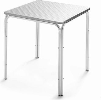 Oviala Table de jardin carr&eacute;e en aluminium