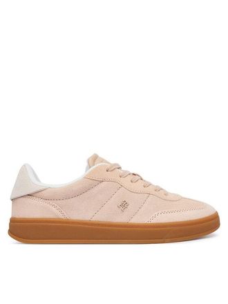 Tommy Hilfiger Sneakers Th Monogram Plaque Suede Trainers FW0FW09180 Rosa