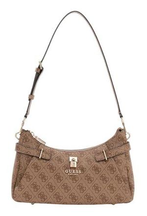 Guess sac &agrave; &eacute;paule Yesba Shoulder Bag Latte Logo marron clair