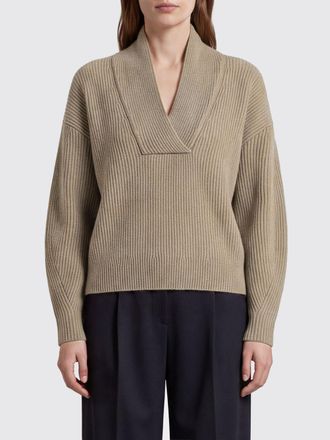 Brunello Cucinelli V-Ausschnitt-Pullover von aus reinem Kaschmir mit Rippb&uuml;ndchen