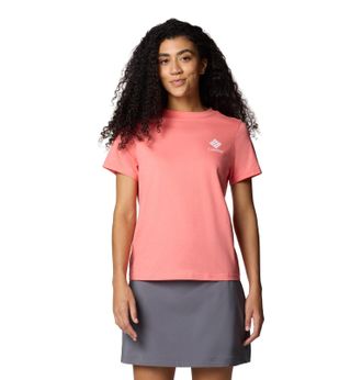 Columbia Rolling Bend Graphic SS Tee 2120021686, Women t-Shirt, Pink, S EU