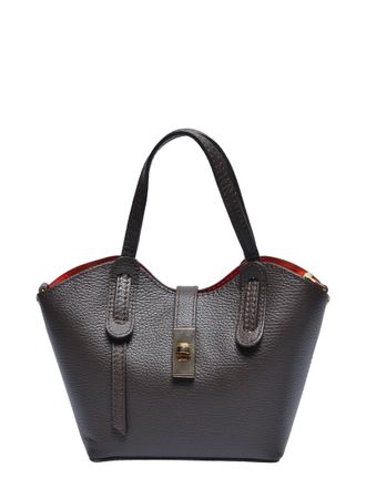 Anna Luchini Kastanienbraun Rindsledertasche