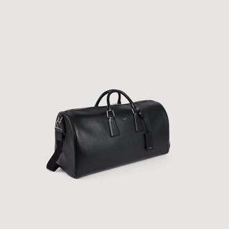 Sandro Sac week-end en cuir grain&eacute;