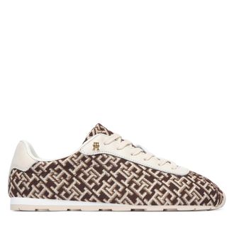 Tommy Hilfiger Sneakers Tommy Hilfiger Bella Monogram Sneaker FW0FW09523 Braun