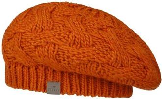 Lierys B&eacute;ret en Tricot Jesila Bonnet en Laine Bonnet pour Femme (Taille Unique - Rouille)