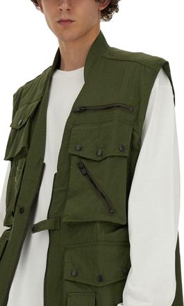 Needles Cotton-Nylon Blend Vest - Green