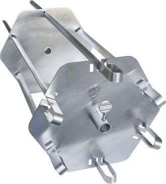 Santos XXL Spie&szlig;-Rondell - Drehspie&szlig;e bis &Oslash;12mm - Universal Spie&szlig;-Gestell - 6 breite XXL Spie&szlig;e - Schaschlik, Kebap, Fisch, Gefl&uuml;gel, Obst, Gem&uuml;se