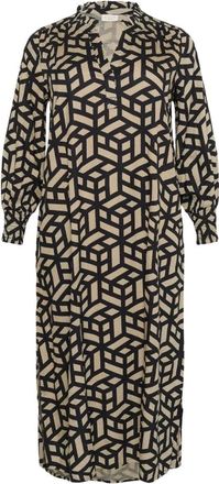 Kaffe Curve KCverona Maxi Dress - Femme - Robes - Multicolore - Taille: 56 FR