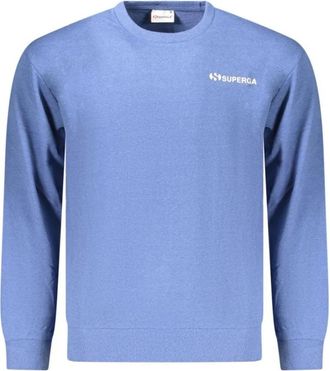 Superga Baumwoll-Sweatshirt mit gerippten B&uuml;ndchen und Saum - - Sweatshirts & Hoodies - Herren - Blau - M