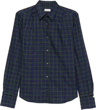 Dries Van Noten Tartan-check Button-up Shirt
