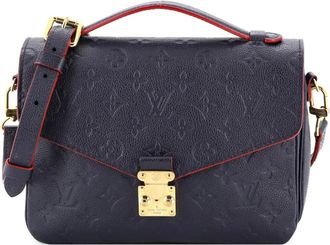 Louis Vuitton Pochette Metis Monogram Empreinte Leather crossbody bag - Blau