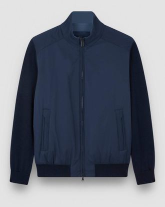 Paul & Shark Hybrider Blouson mit Strickärmeln, Primaloft, Typhoon 2000-Ausstattung in