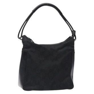 Gucci Pre-owned Nylon sacs-gucci - Femme - Pre-owned - Noir - Taille: ONE Size