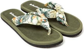 Brasileras Tongs Femme Antidérapantes Confortables Chaussures de Plage/Piscine/urbaines Vert Militaire 38 EU