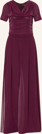 Vera Mont Jumpsuit Im Materialmix Mit Glitzegarn rot