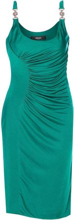 Versace Robe De Cocktail - Vert