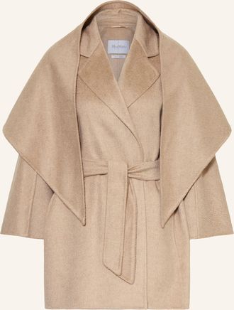 Max Mara Set Detto: Cashmere-Mantel Und Schal beige