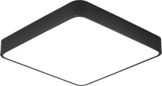 SOLUSTRE Moderne Quadratische LED Deckenleuchte 24W 300x300mm Flache Acryl Deckenlampe Schwarz f&uuml;r Wohnzimmer Balkon B&uuml;ro