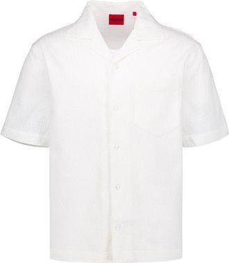 HUGO BOSS Herren Hemden wei&szlig; Baumwolle