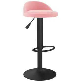 vidaXL Vidaxl - Tabouret de bar Rose Velours