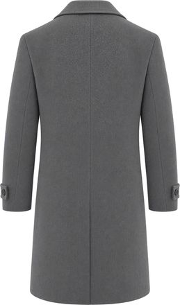 L.B.M. 1911 Double-Breasted Virgin Wool Coat - Gray