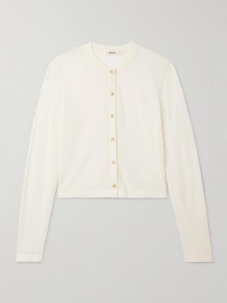 Khaite Cardigan En Laine Mérinos Brieta - Crème