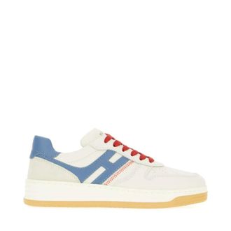 Hogan Multicolor-Ledersneaker mit Side H - - Shoes - Damen - Wei&szlig; - 36 EU